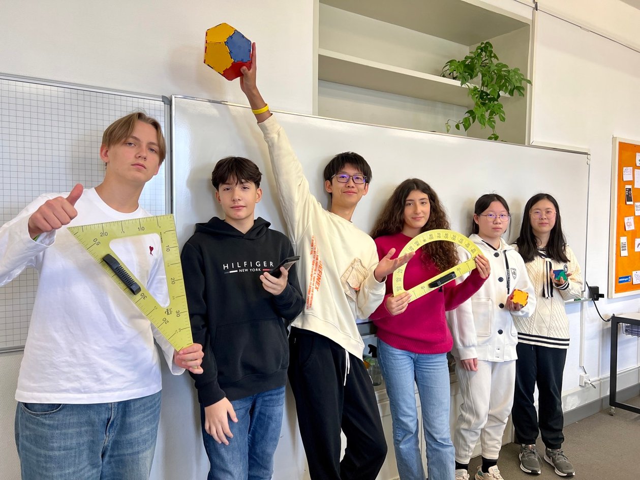 Our 8th and 9th grade students show off their maths skills in an ...